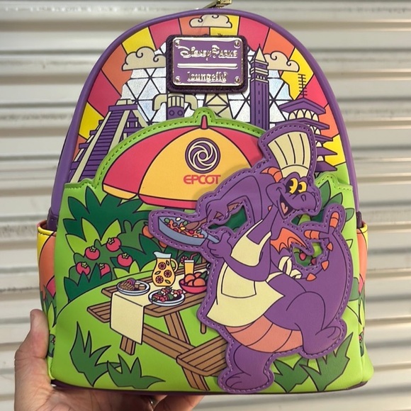 Loungefly | Bags | Nwt Loungefly Epcot Figment Backpackfree With ...